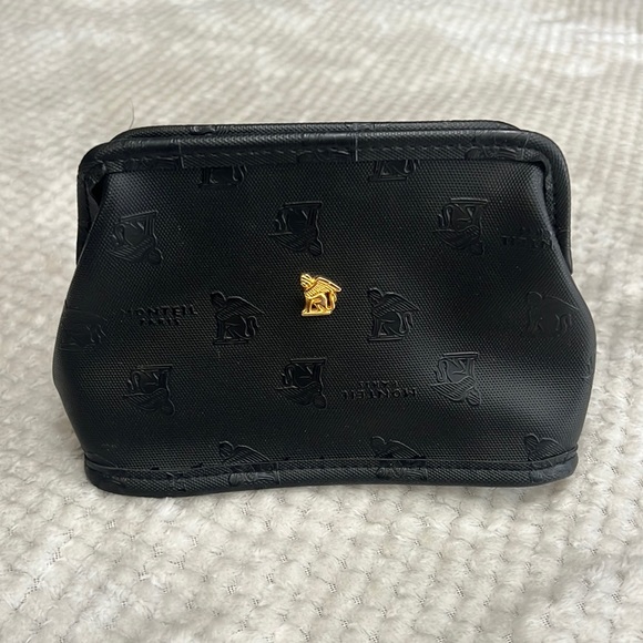 Versace | Makeup | Monteil Paris Black Logo Embossed Cosmetic Pouch Bag ...